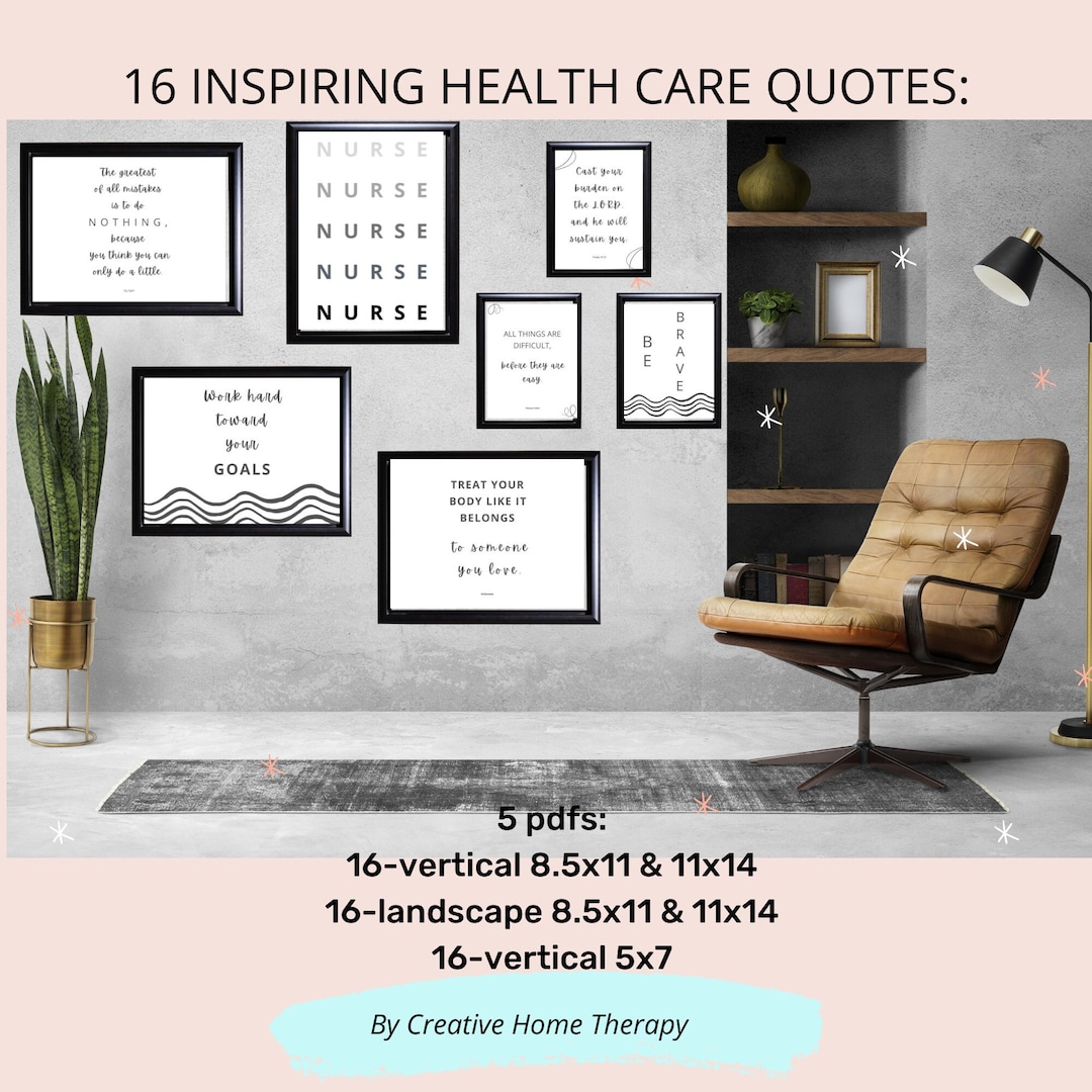 Inspirational Quote Printable for Senior Care Nursing Home Caregiver ...