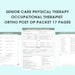 Orthopedic Surgery Recovery Health Packet for Home Care Nurse Therapist ...