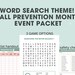 Fall Prevention Month Word Search Senior Care Talk and Game Packet With ...