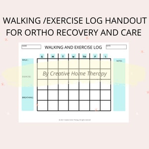 Orthopedic Surgery Recovery Health Packet for Home Care Nurse Therapist ...