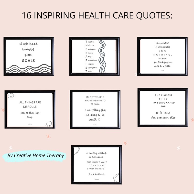Inspirational Quote Printable for Senior Care Nursing Home Caregiver ...