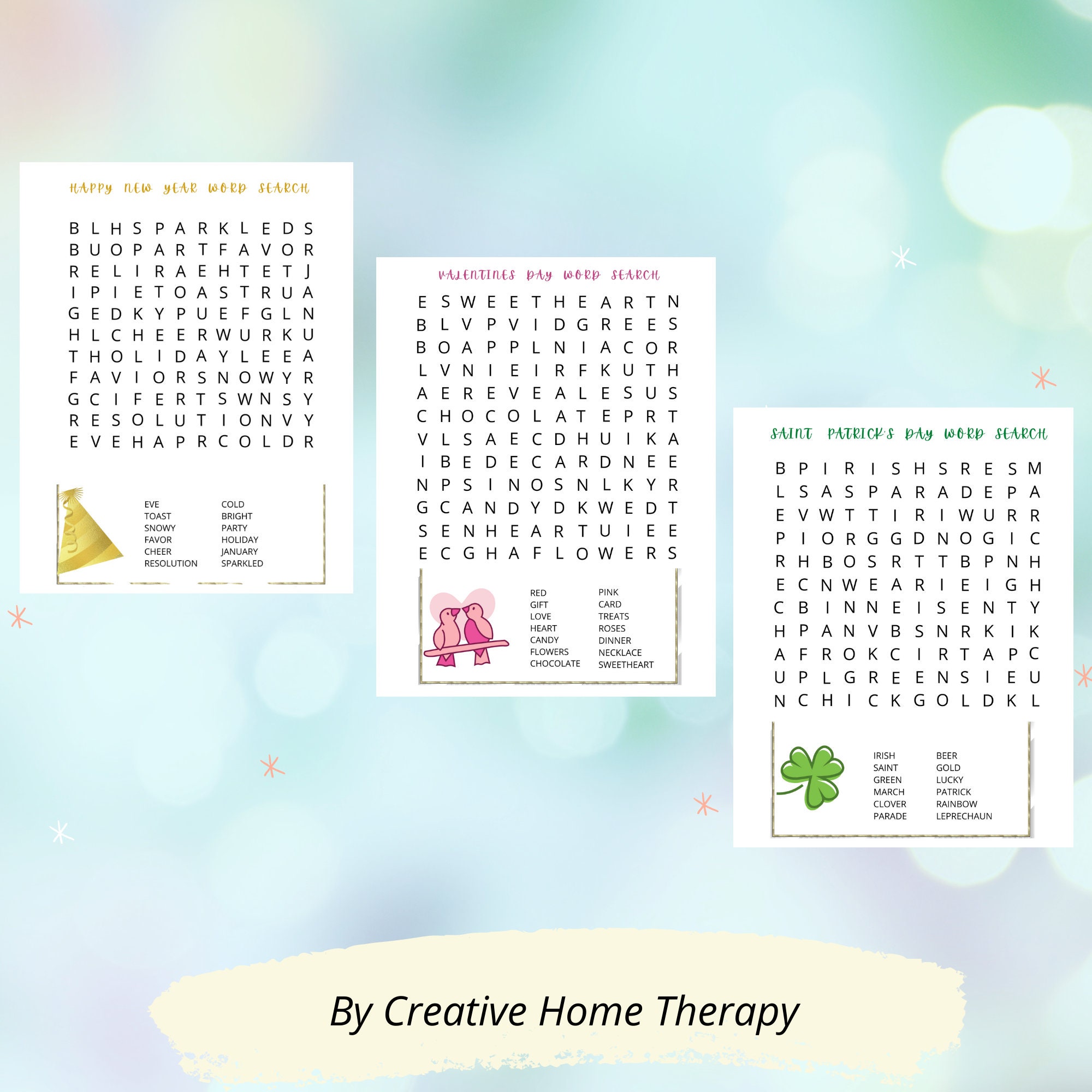 Holiday Word Search Games FOR SENIORS Large Print /word Search Puzzles ...