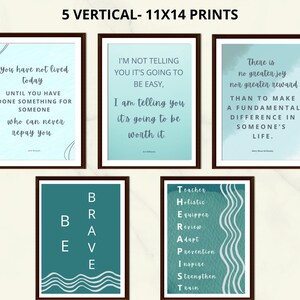 16 Inspirational Wall Art Health Office Decor Signs Aqua Senior Decor ...