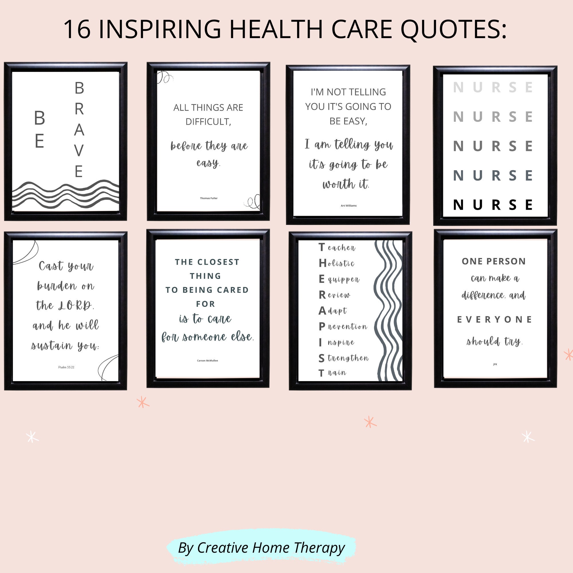 Inspirational Quote Printable for Senior Care Nursing Home Caregiver ...