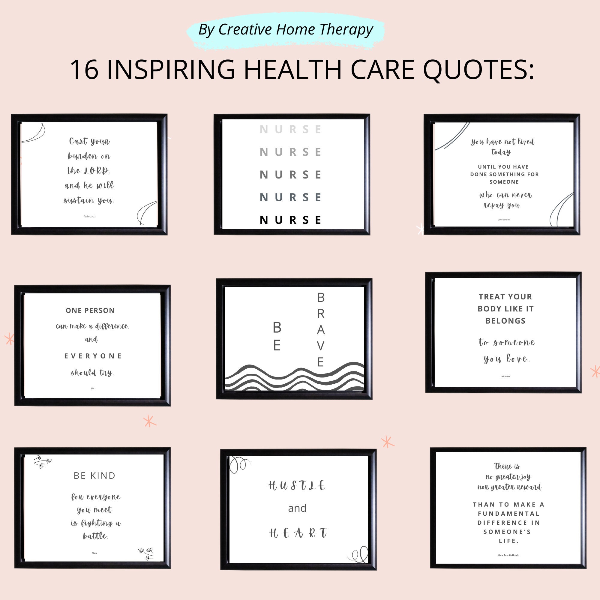 Inspirational Quote Printable for Senior Care Nursing Home Caregiver ...