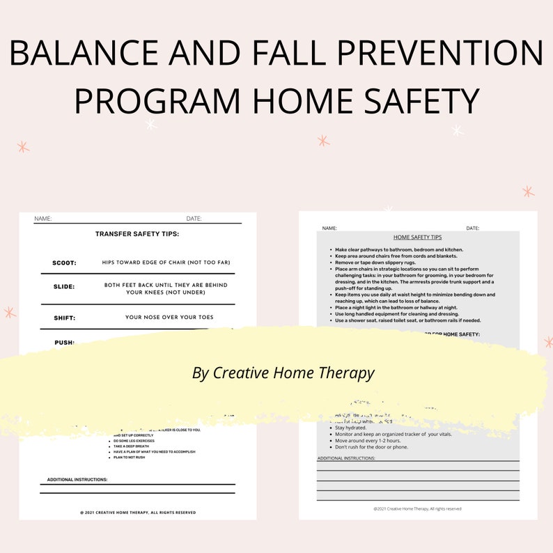 Fall Prevention Handouts, Falls Prevention, Fall Trackers, Patient ...