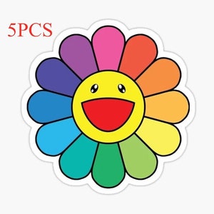 5 Pcs BTS Hope World Sticker Rainbow Flower Sticker Jhope BTS - Etsy