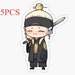 5 Pcs BTS Suga Daechwita Agust D Sticker, Chibi Art Laptop Sticker ...