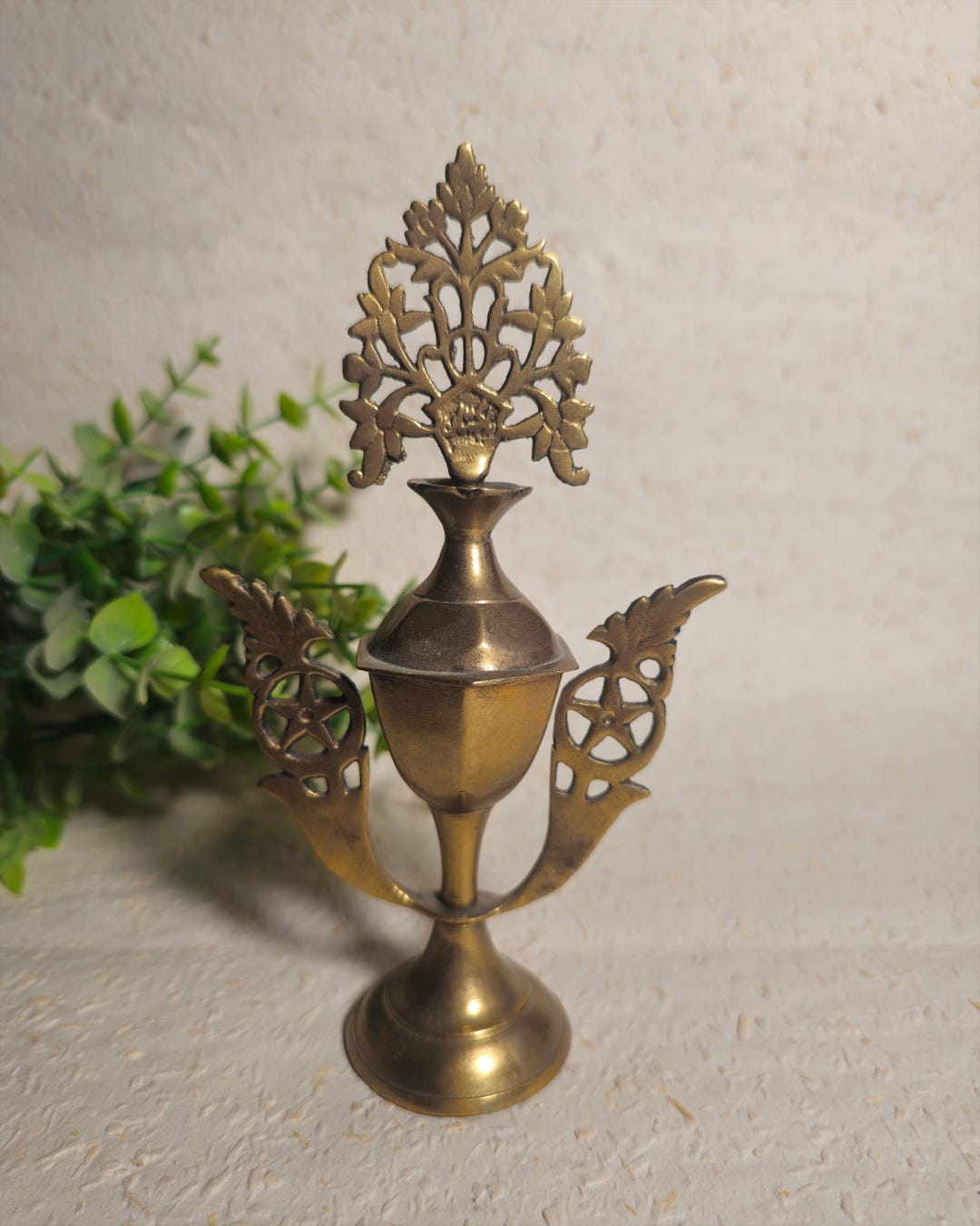 Vintage Brass Surma Dani, Pakistani Kohl Container, South Asian Decor ...