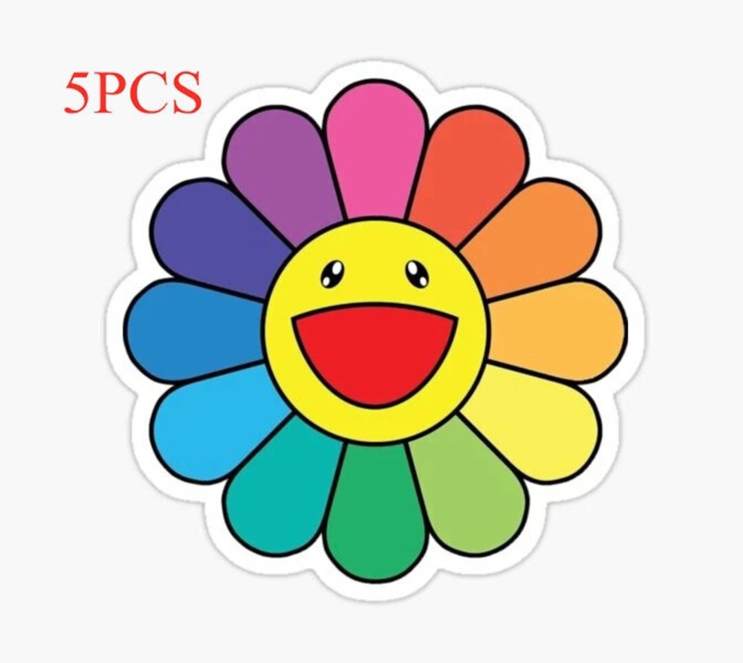 5 Pcs BTS Hope World Sticker Rainbow Flower Sticker Jhope BTS - Etsy