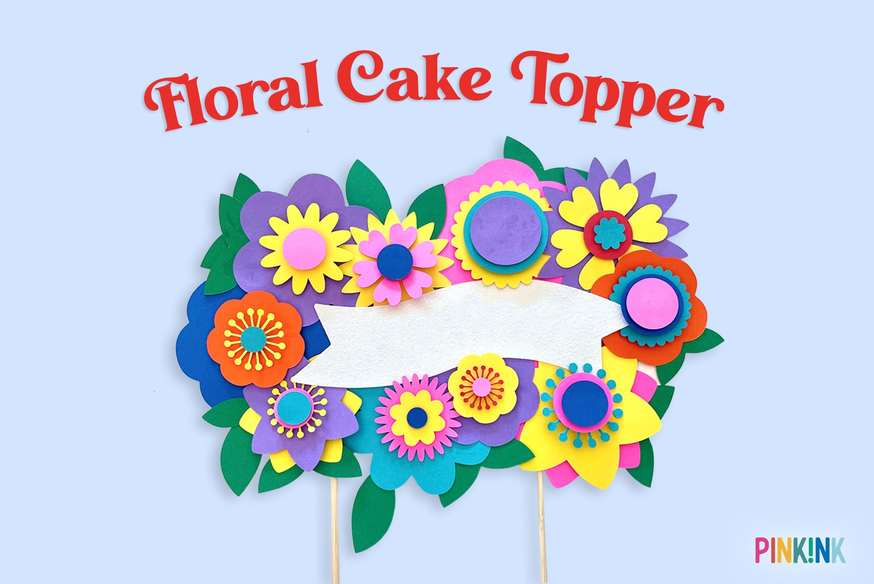 Floral Cake Topper Svgs - Etsy