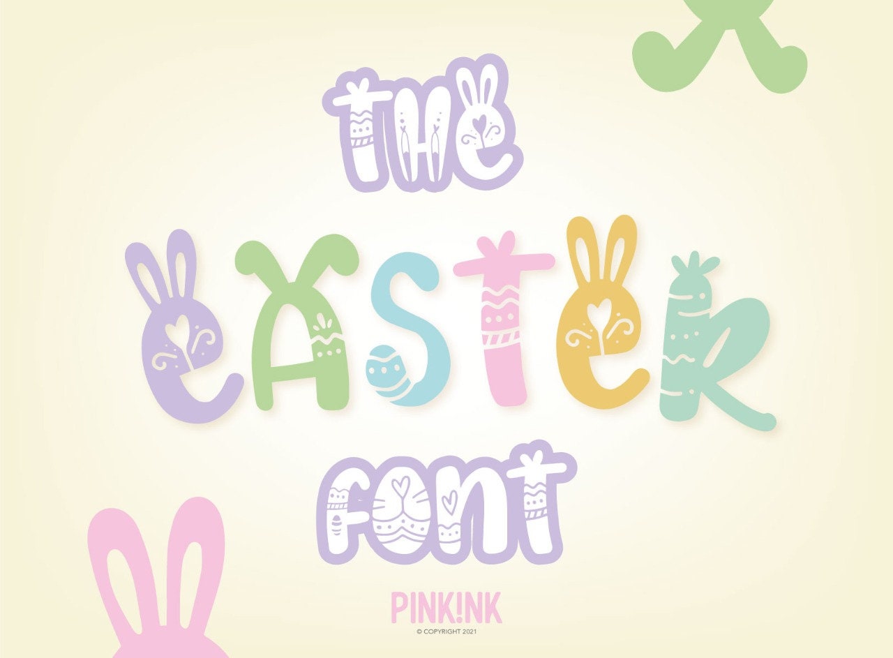 The Easter Font - Etsy UK