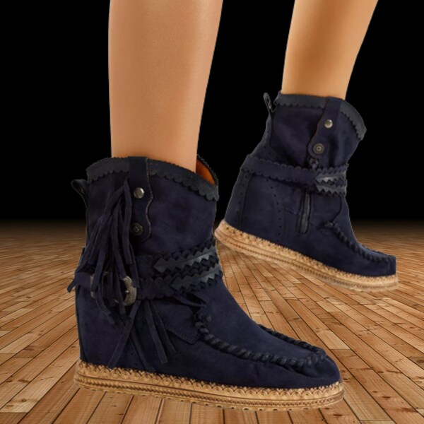 Blue Suede Boots - Etsy