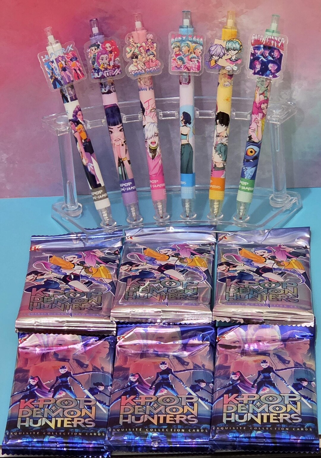 K-POP DEMON HUNTERS Bundles - Huntrix | Rumi | Mira | Zoey - Pens ...
