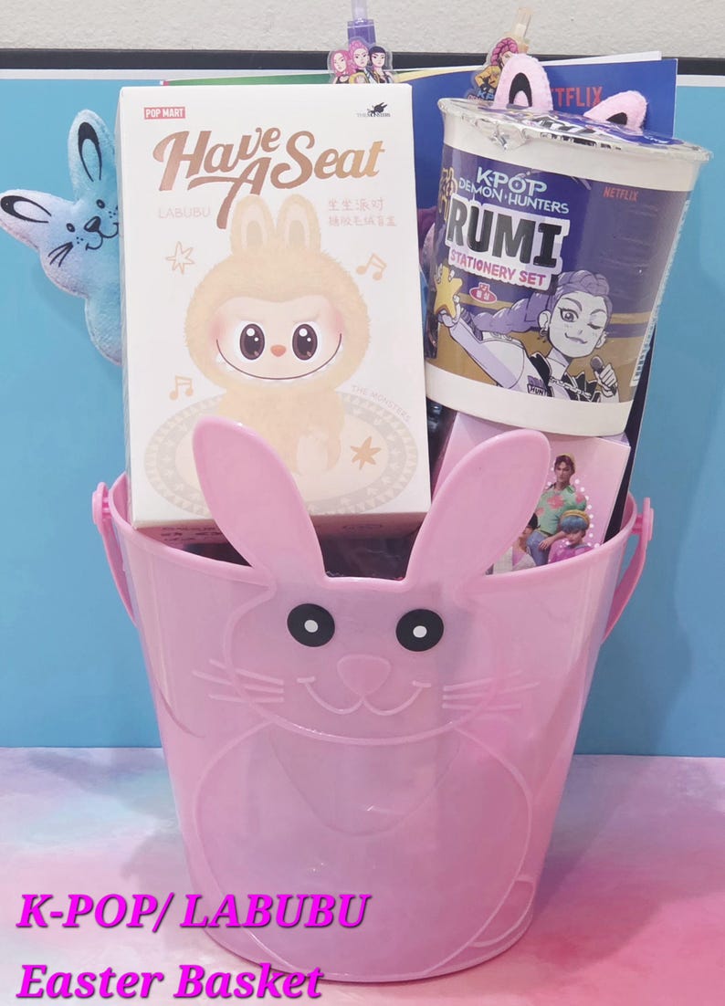 K-POP Demon Hunters Easter Basket - Huntrix | Rumi | Mira | Zoey | Saja ...