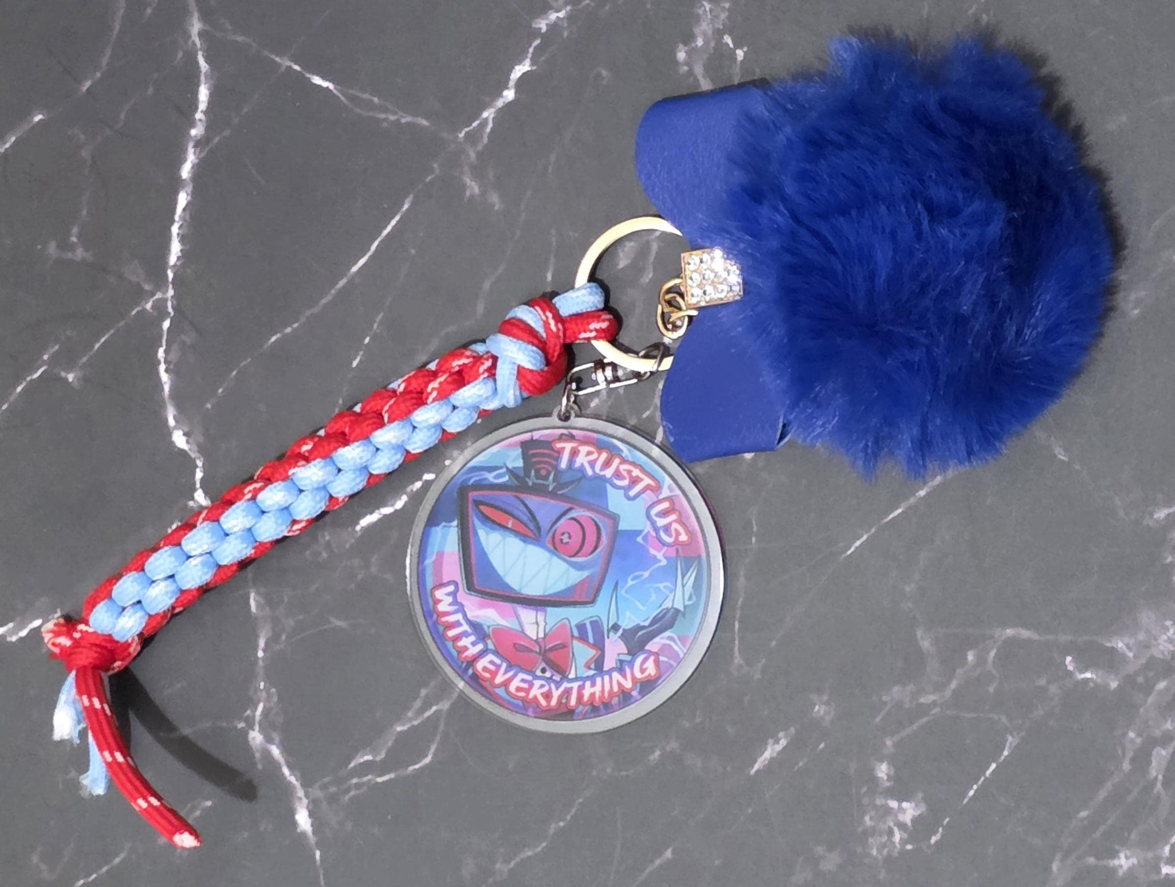 HAZBIN HOTEL Bag Charm/keychain - Alastor | Vaggie | Vox | Angel Dust ...