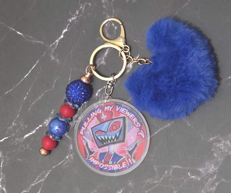 HAZBIN HOTEL Bag Charm/keychain - Alastor | Vaggie | Vox | Angel Dust ...