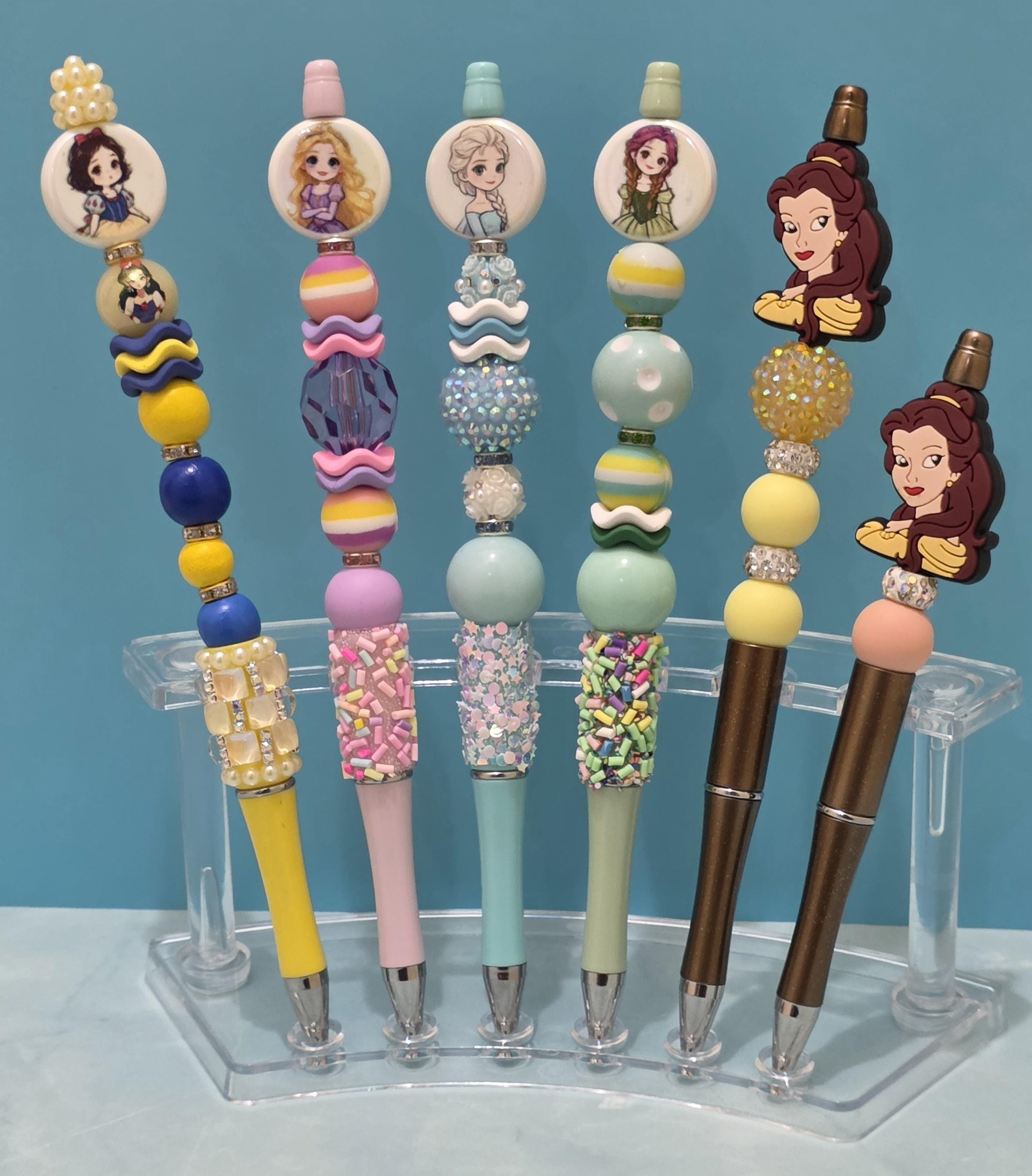 Disney Princess Inspired Handmade Refillable Beaded Pen - Elsa | Anna ...