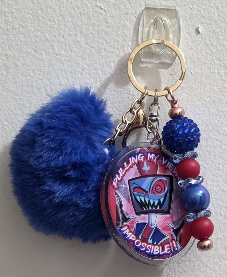 HAZBIN HOTEL Bag Charm/keychain - Alastor | Vaggie | Vox | Angel Dust ...