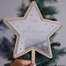 Christmas Tree Topper Star Scandi Christmas Engraved Custom - Etsy