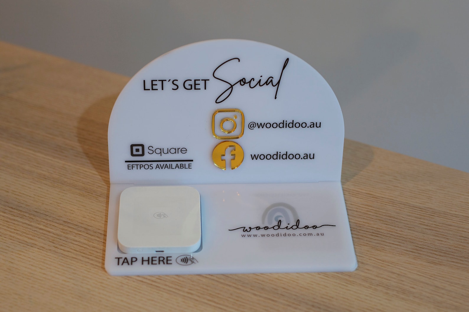 Square Reader Dock Payment Station Social Media Sign Custom - Etsy