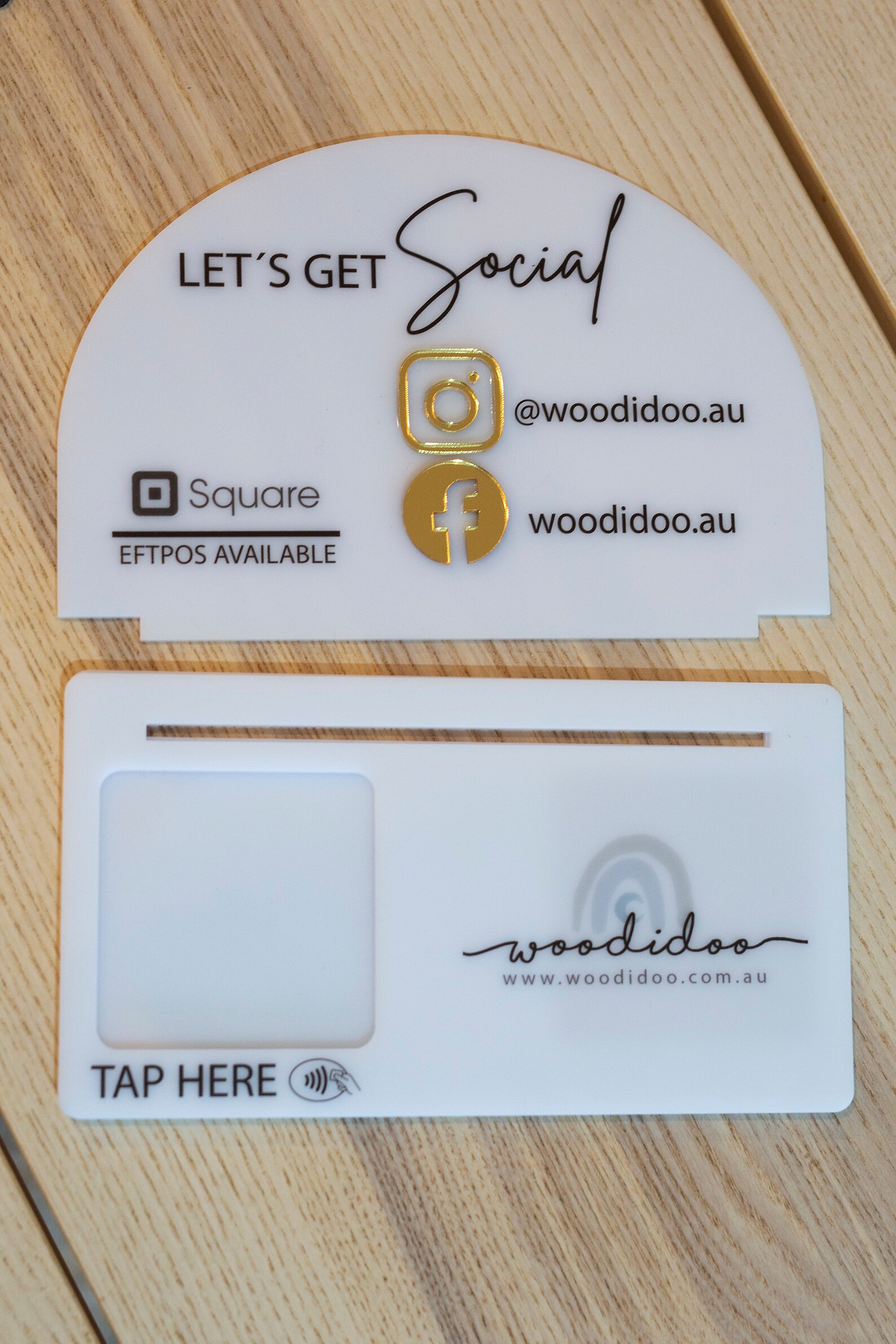 Square Reader Dock Payment Station Social Media Sign Custom - Etsy