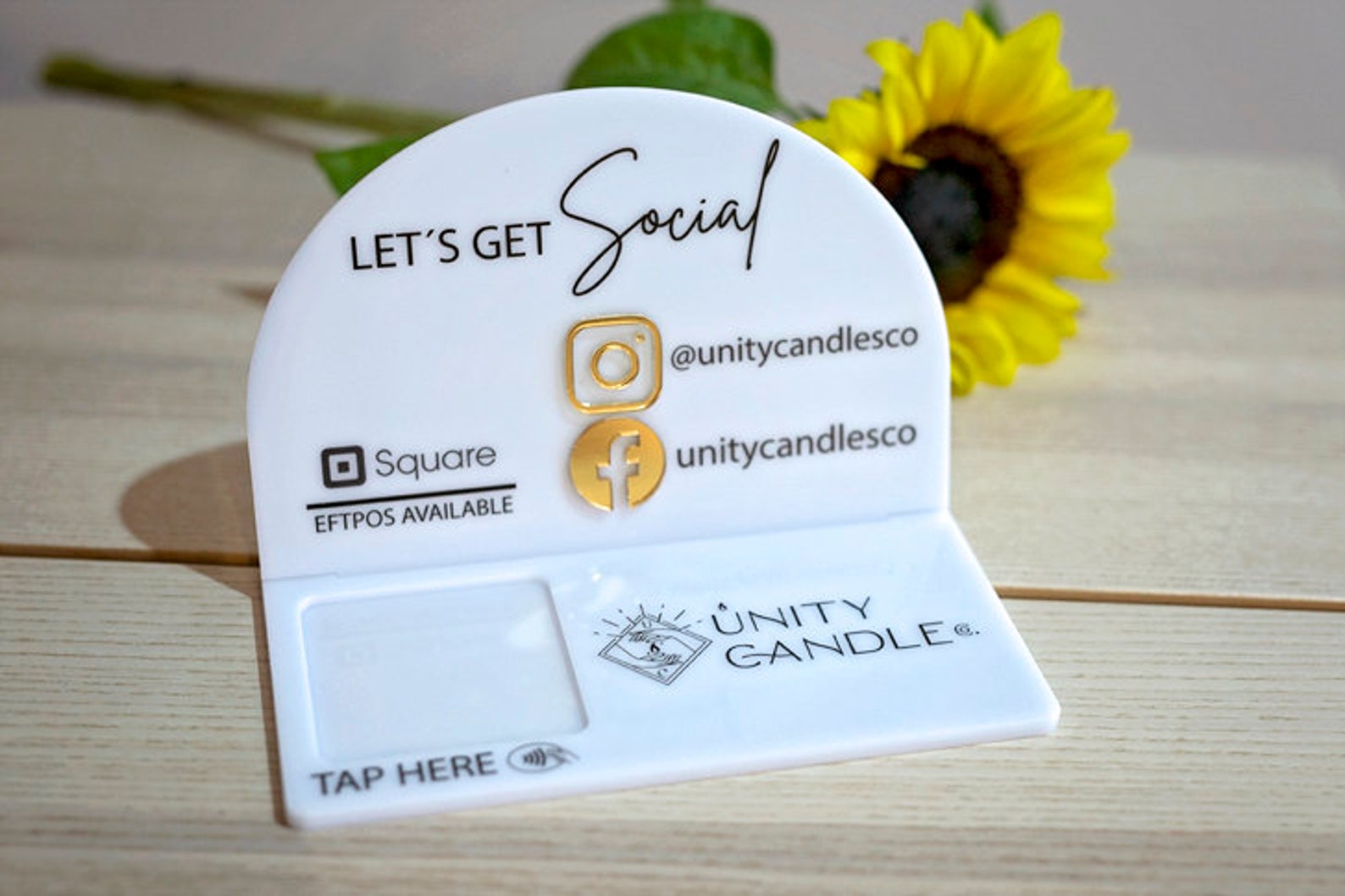 Square Reader Dock Payment Station Social Media Sign Custom - Etsy