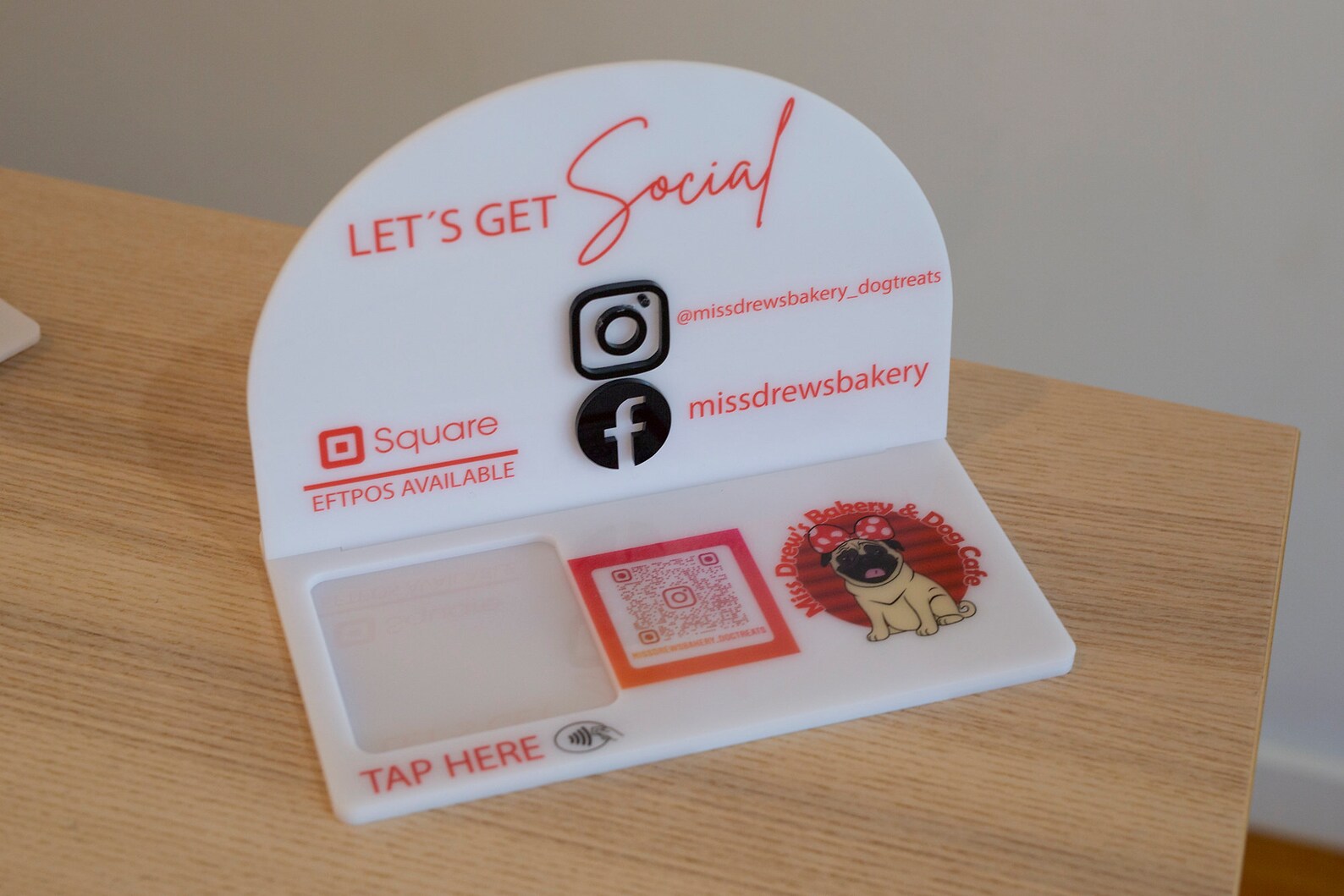 Square Reader Dock Payment Station Social Media Sign Custom - Etsy