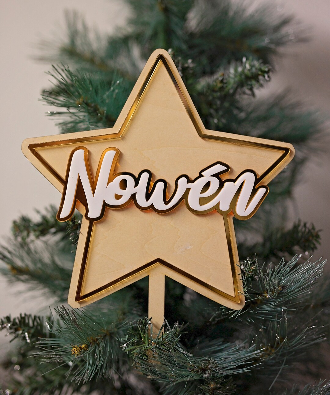 Personalised Tree Topper 3D Mirror - Laser Cutting File, Svg, Vector ...