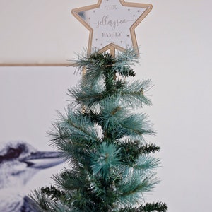 Christmas Tree Topper Star Scandi Christmas Engraved Custom - Etsy