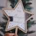 Christmas Tree Topper Star Scandi Christmas Engraved Custom - Etsy