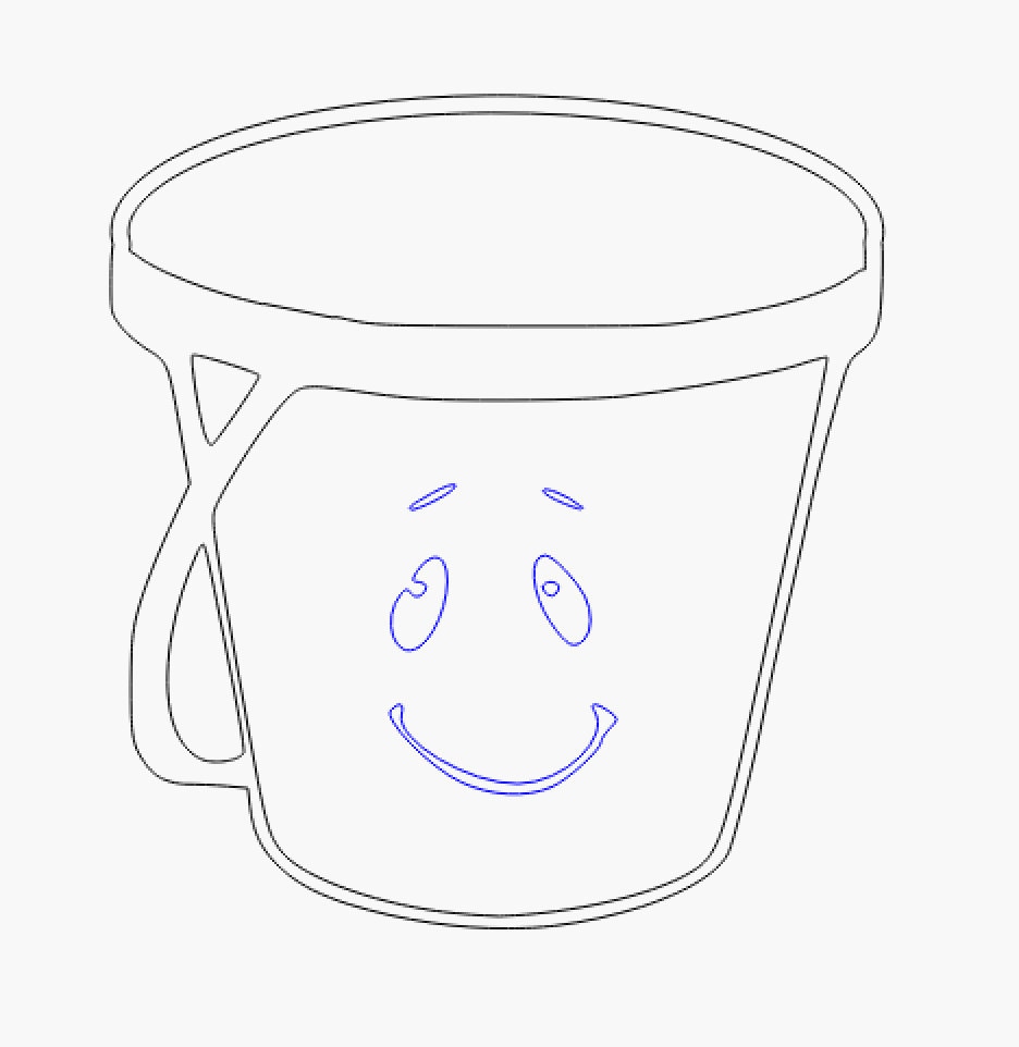 Bucket Filler Clipart Black And White