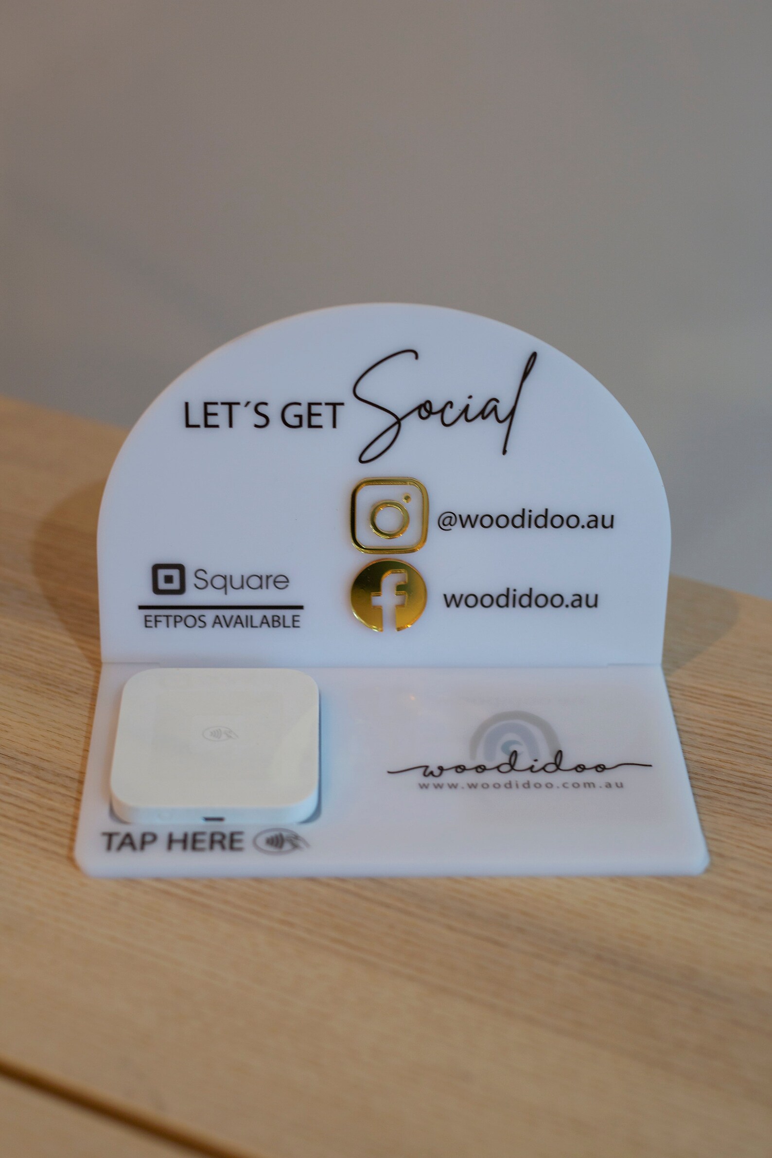 Square Reader Dock Payment Station Social Media Sign Custom - Etsy