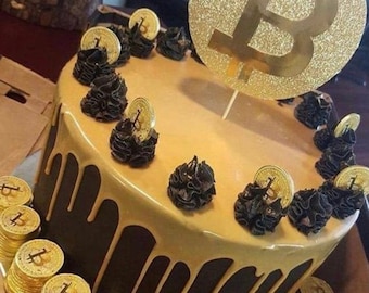 Bitcoin Cake Topper - Etsy
