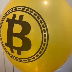 Bitcoin Balloons With Mylars Bitcoin Party Bitcoin Gift - Etsy