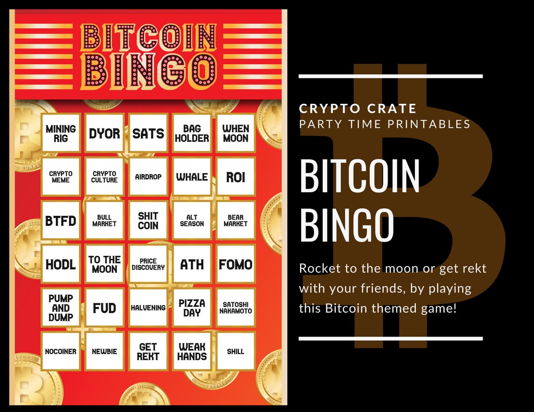 Bitcoin Bingo Downloadable and Printable for Bitcoin Party - Etsy