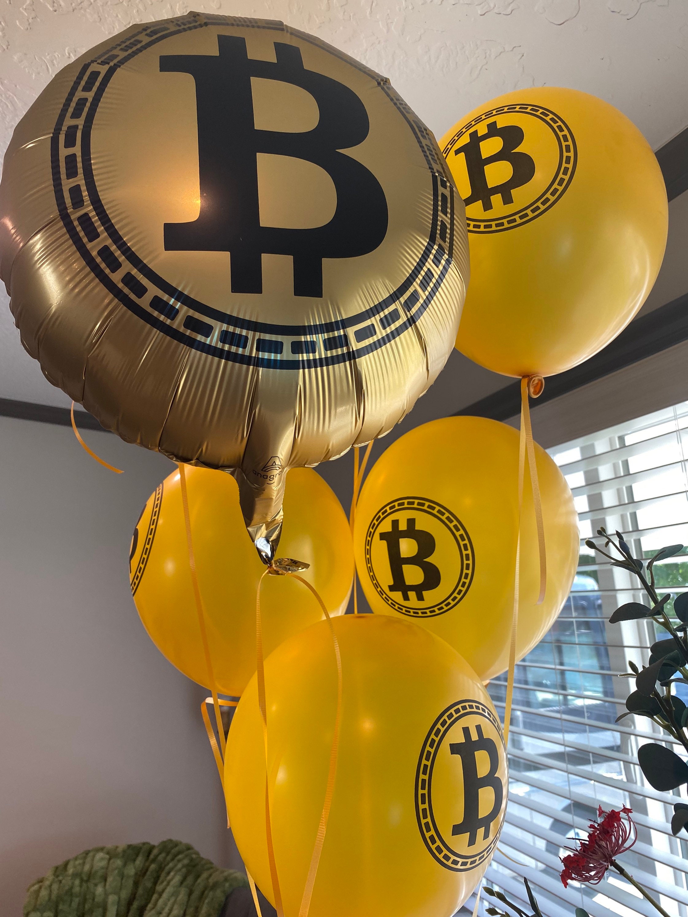 Bitcoin Balloons With Mylars Bitcoin Party Bitcoin Gift - Etsy
