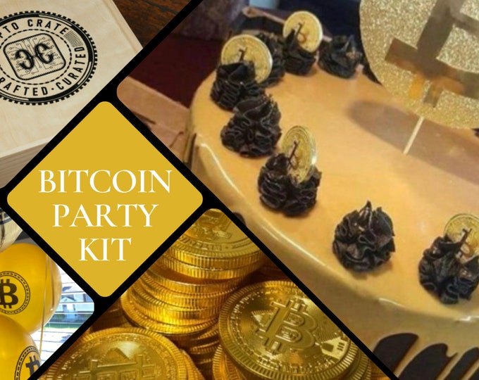 Bitcoin Edible Wafer Cake Cupcake Topper - Etsy