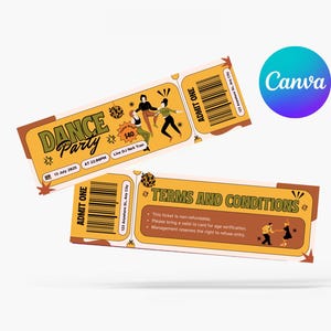 Digital Download Event Ticket Printable Admission Pass Instant Access ...