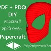 DIY Spiderman Faceshell Papercraft Pattern Template Pepakura File Pdo ...