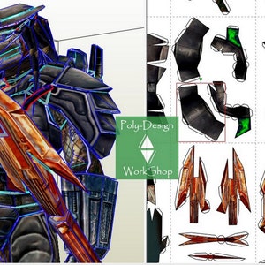 Papercrafts Predator Full Body Handmade modèles PDF PDF & DOP Pepakura ...