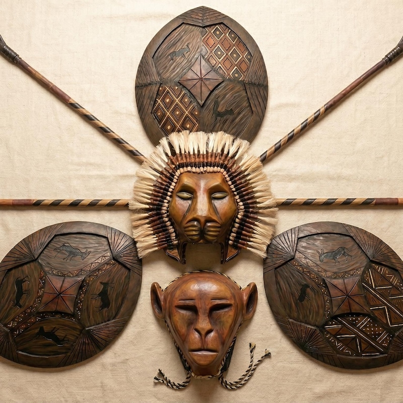 African Zulu Mask - Etsy