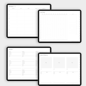 2023 Digital Planner, Digital Planner, Minimal Hyperlinked Planner for ...