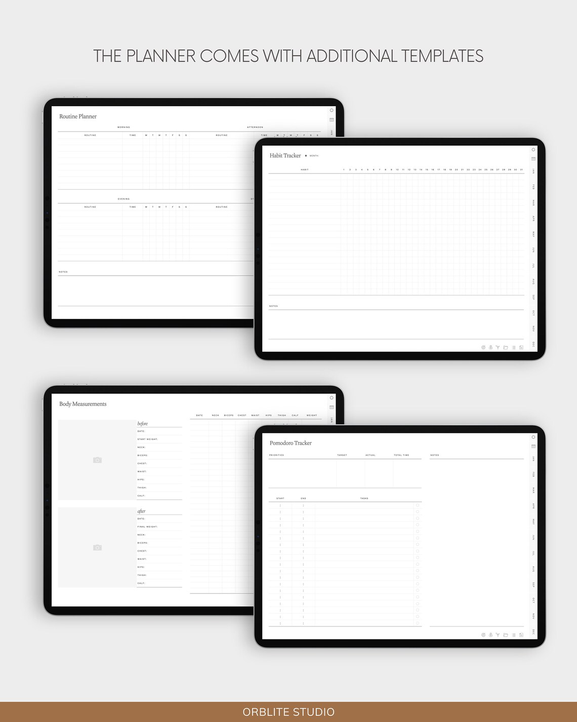2023 Digital Planner Digital Planner Minimal Hyperlinked - Etsy