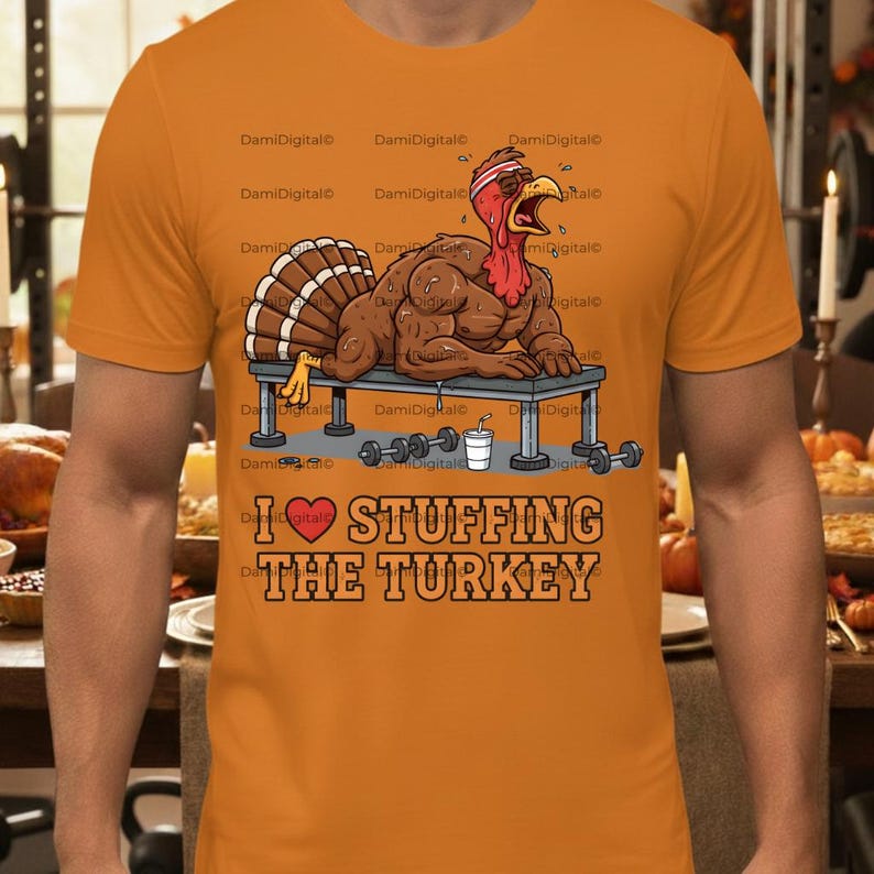 I Love Stuffing the Turkey PNG SVG DXF Ai, Thanksgiving Gym Svg ...
