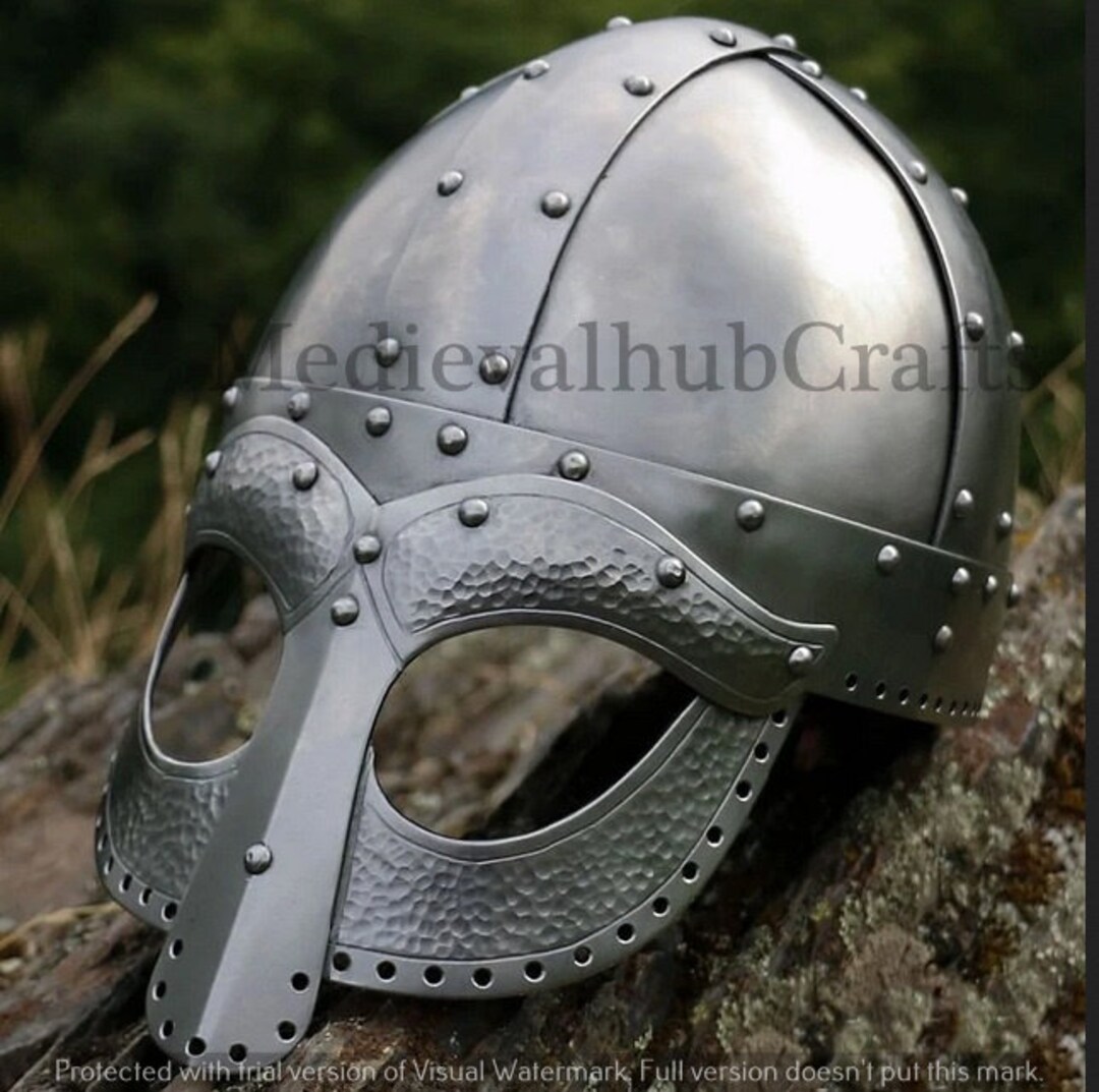 Hammered Face Ocular Helmet Viking Spectacle Helmet 14 Gauge - Etsy Canada