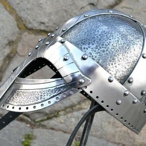 Medieval Viking Hammered Helmet Knight Replica 14GA SCA LARP - Etsy