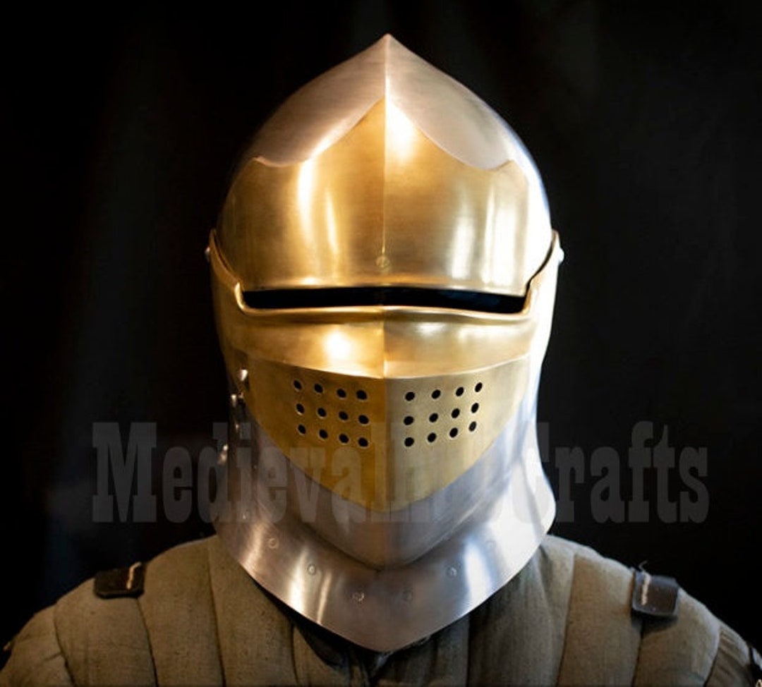 Medieval Close Armet Griffon Bassinet Steel Knight Helmet - Etsy
