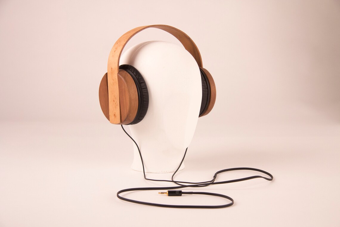 Handgefertigte Studio-Kopfhörer aus Holz | Etsy