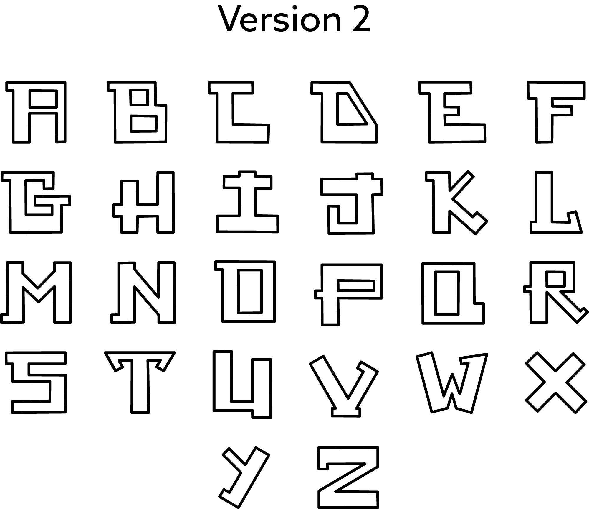 Graffiti Alphabet Block Style 3d